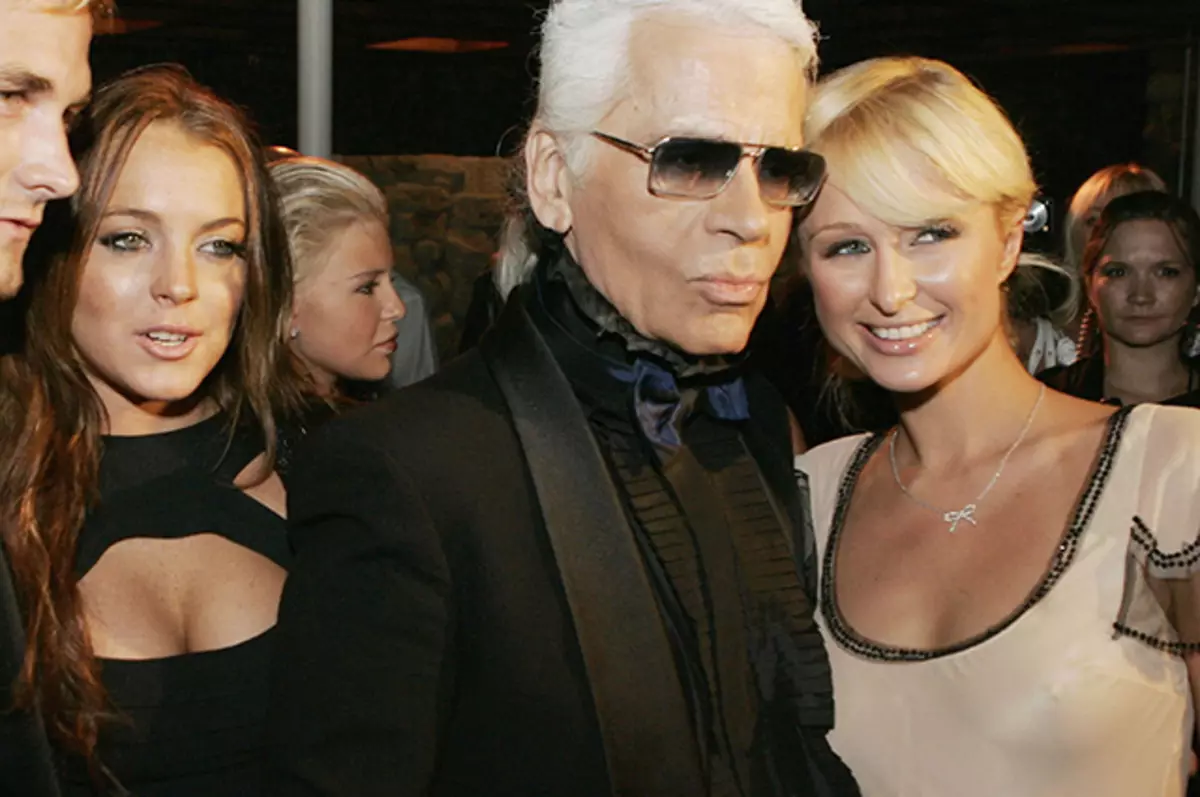 Paris Hilton, Karl Lagerfeld, Lindsay Lohan