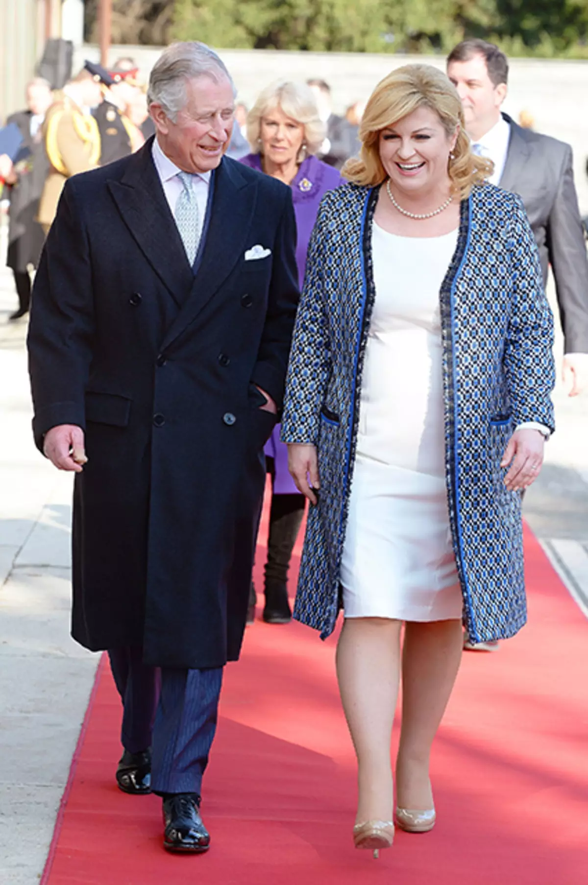 Prince Charles och Kolinda Grabar Kitorovich