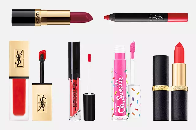 Lipstick lipstick lipstick Super lustrous, revlon, moisturizing nars petrade, lipéad lipstick lipstick lipstick tatouge, yves Saint laurent, sreabhach liopa le sreabhán giotán,