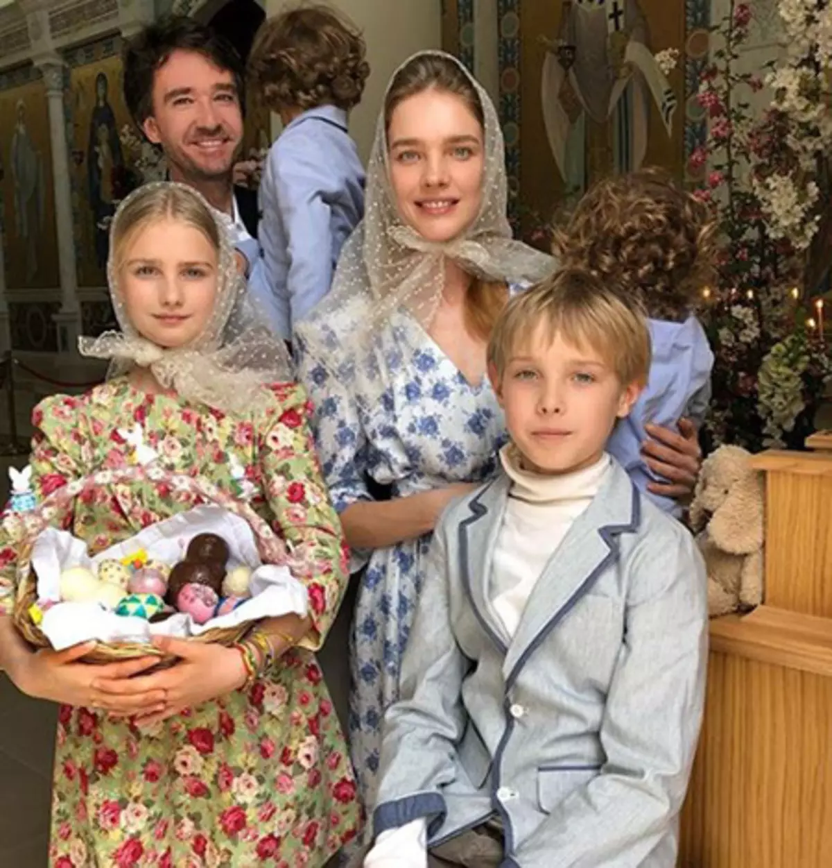 Natalia Vodyanova mei famylje