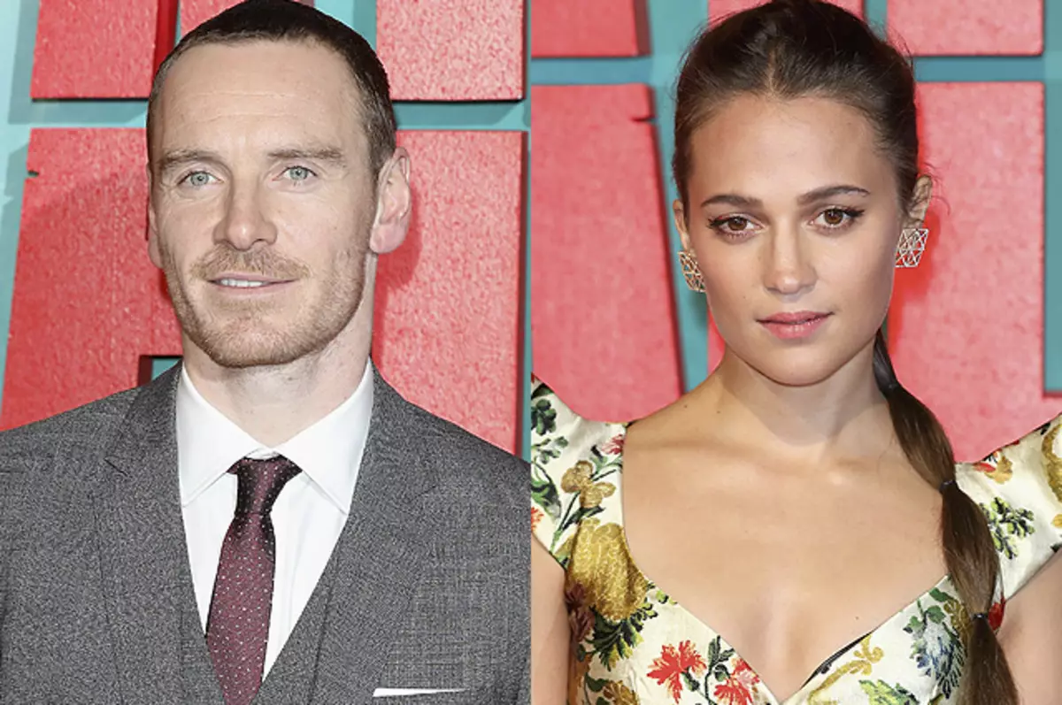 Michael Fassbender je podprl Alias ​​Vicander na premieri filma