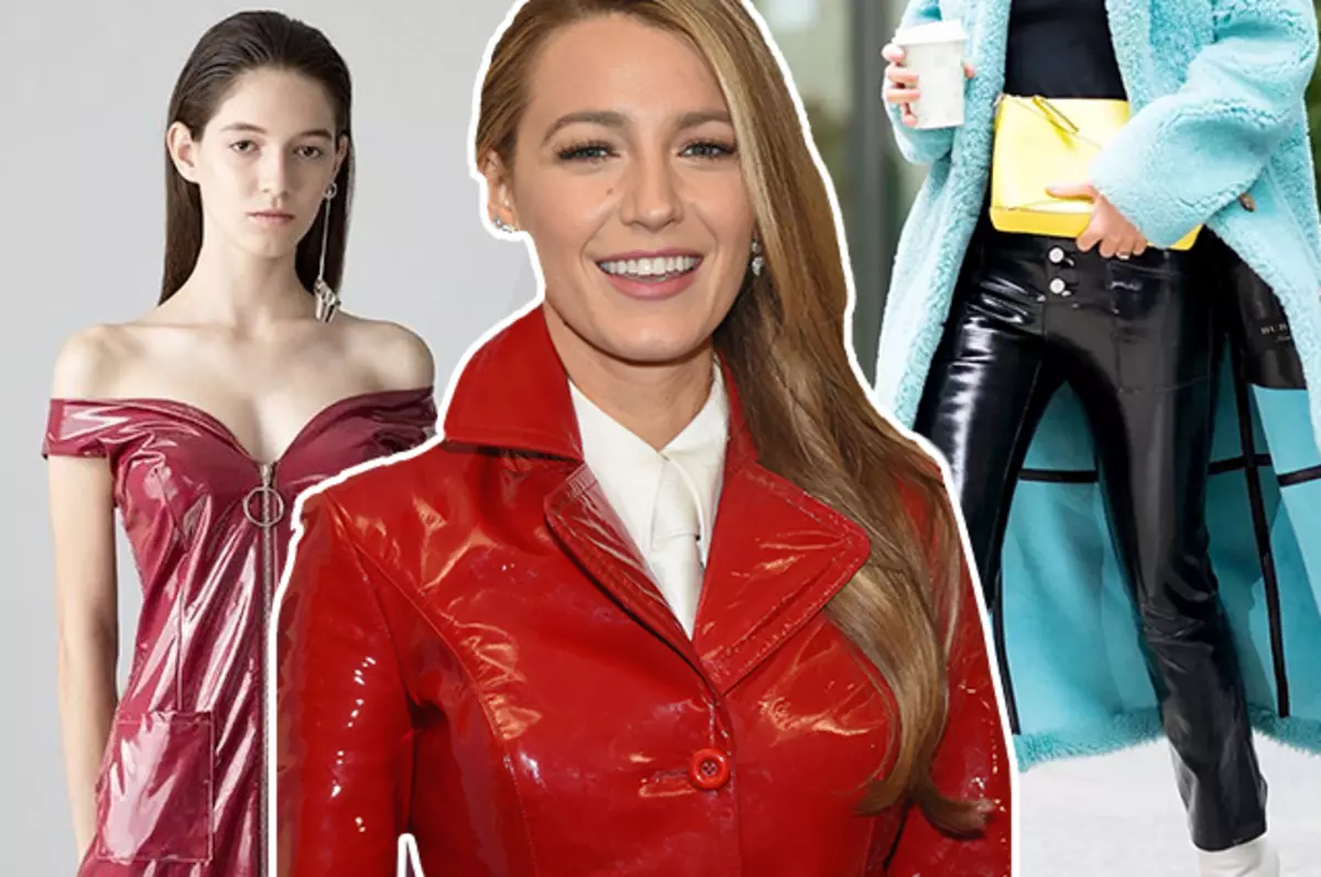 Piemēram, Kim Kardashyan, Blake Lively un Bella Hadid: Kur nopirkt (budžeta opcija) un kā valkāt vinila stuff