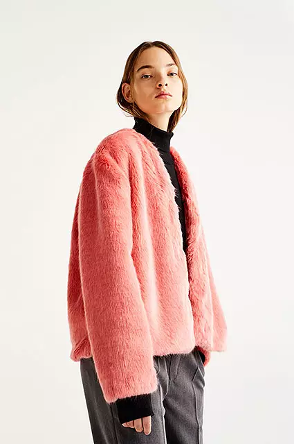 Pull & Bear Artificial Fur Jacket