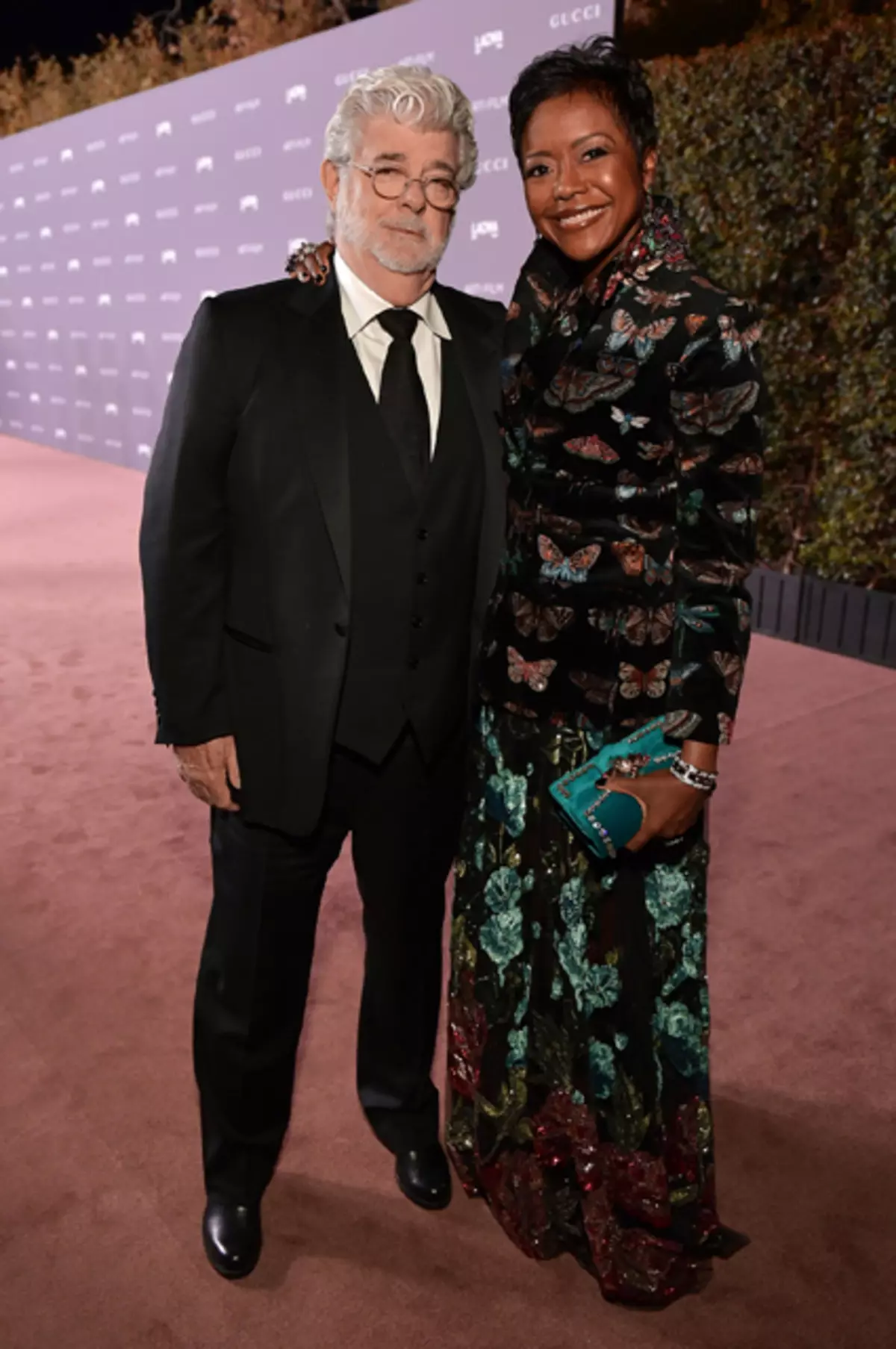 George Lucas ກັບພັນລະຍາ Mellet Hobson