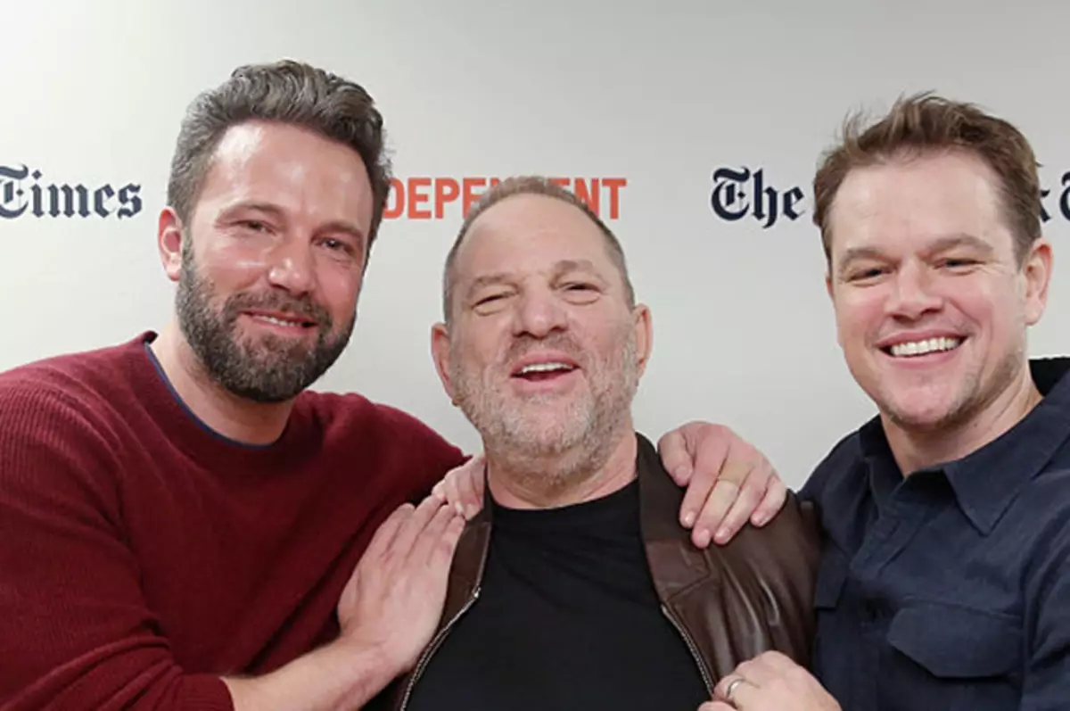 Ben Affleck, Harvey Winestein und Matt Damon