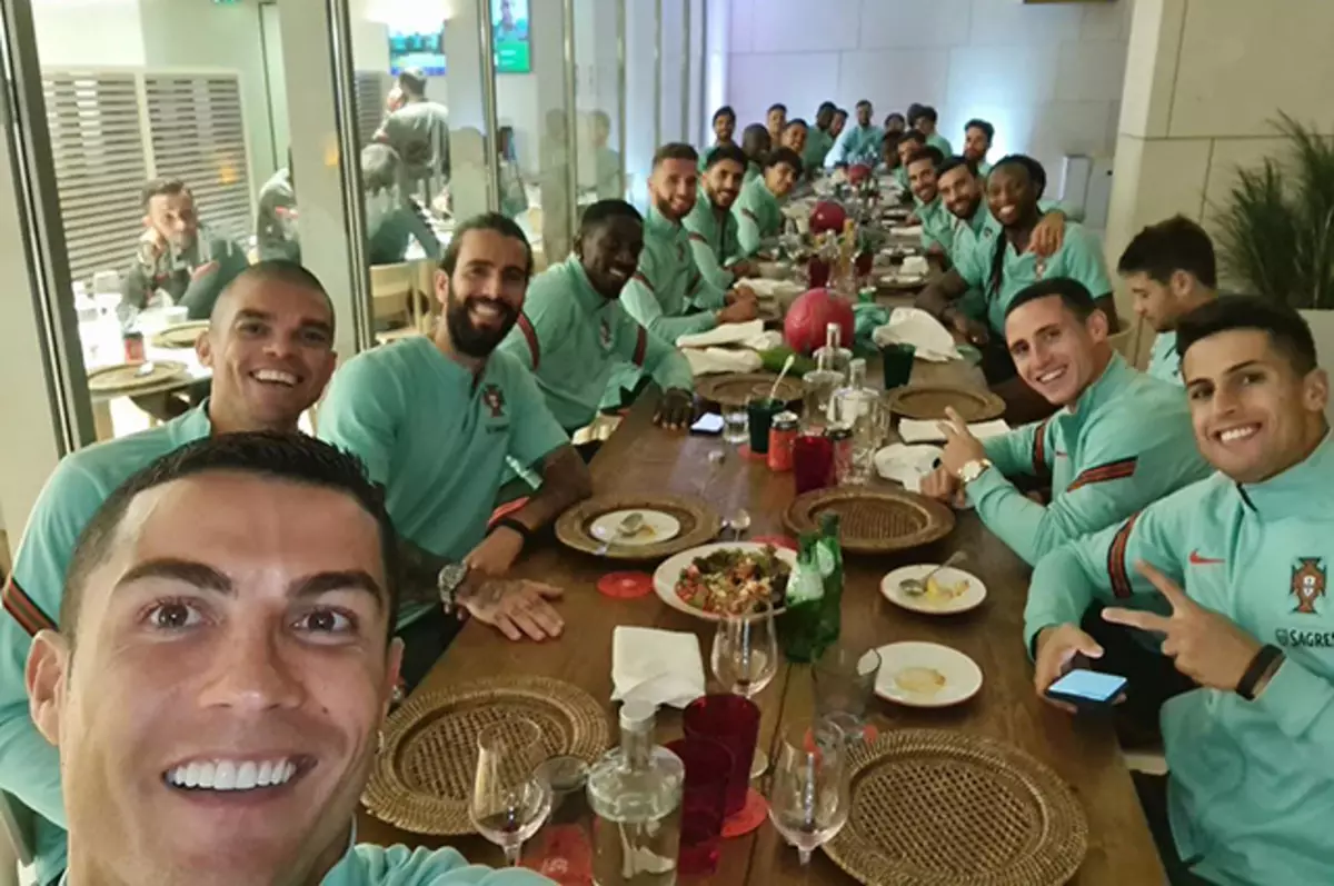 Cristiano Ronaldo og Portugal National Team spillere