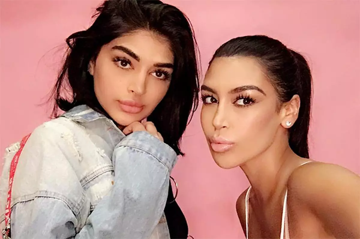 Le réseau Discutez des Twins Instagram Kim Kardashyan et Kylie Jenner