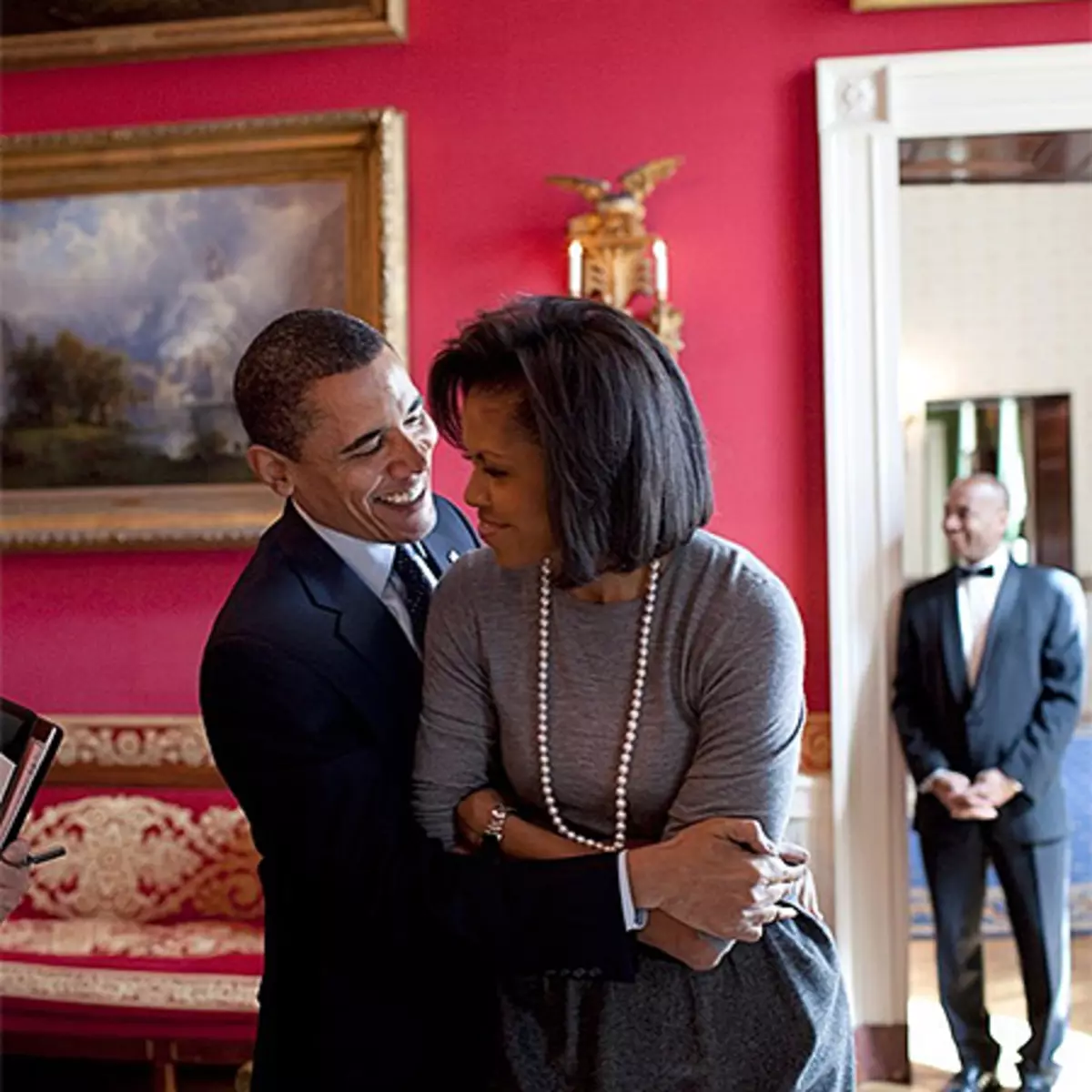 Barak in Michelle Obama