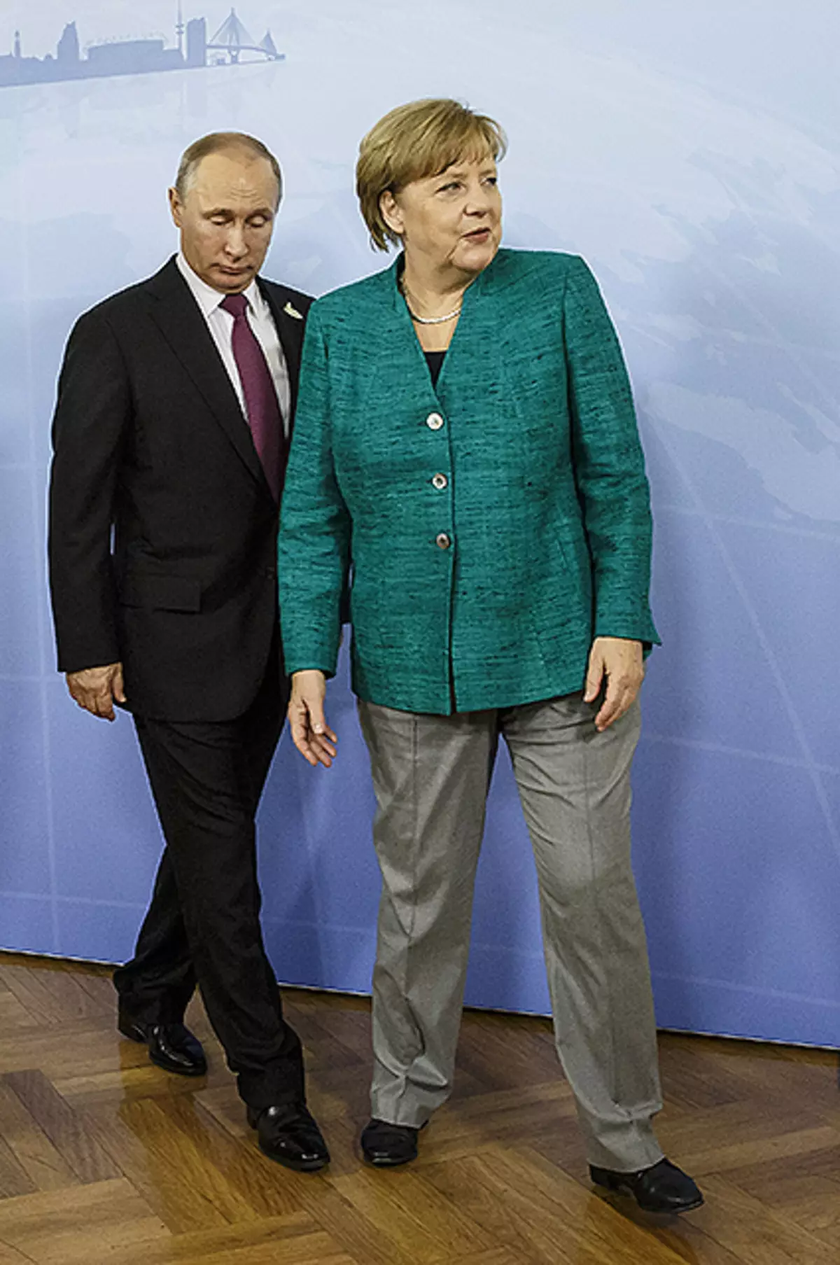 Vladimir Putin na Angela Merkel.