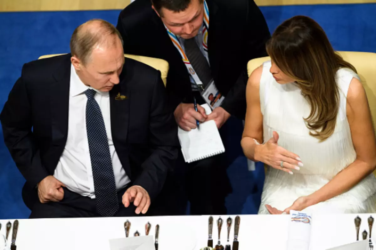 Vladimir Putin and Melania Trump