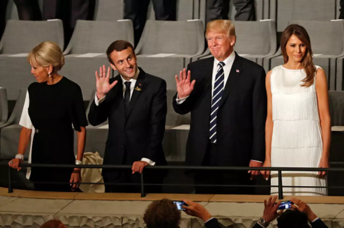 Brick Macron, Emmanuel Makron, Donald Trump, Melania Trump