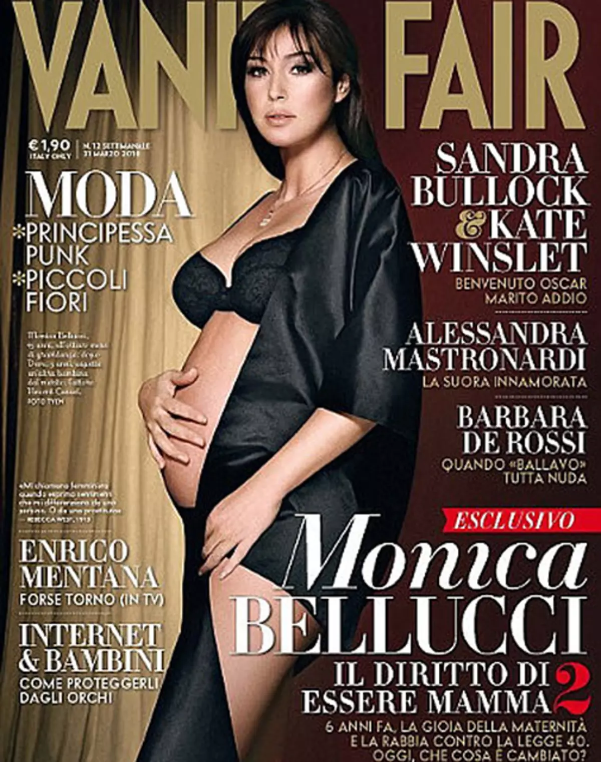 Monica Bellucci på forsømmerets omslag. 2010 år