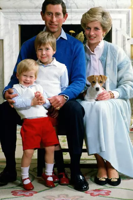 Princess Diana, Prinssi Charles kanssa Sons William ja Harry