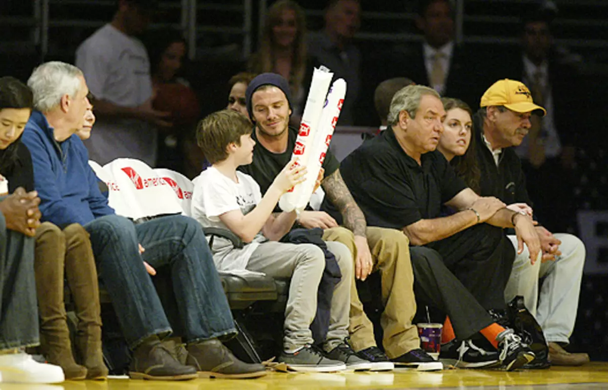 Cuántos años, cuántos inviernos: Tom Cruise y David Beckham se reunieron en el juego Lakers 150308_4