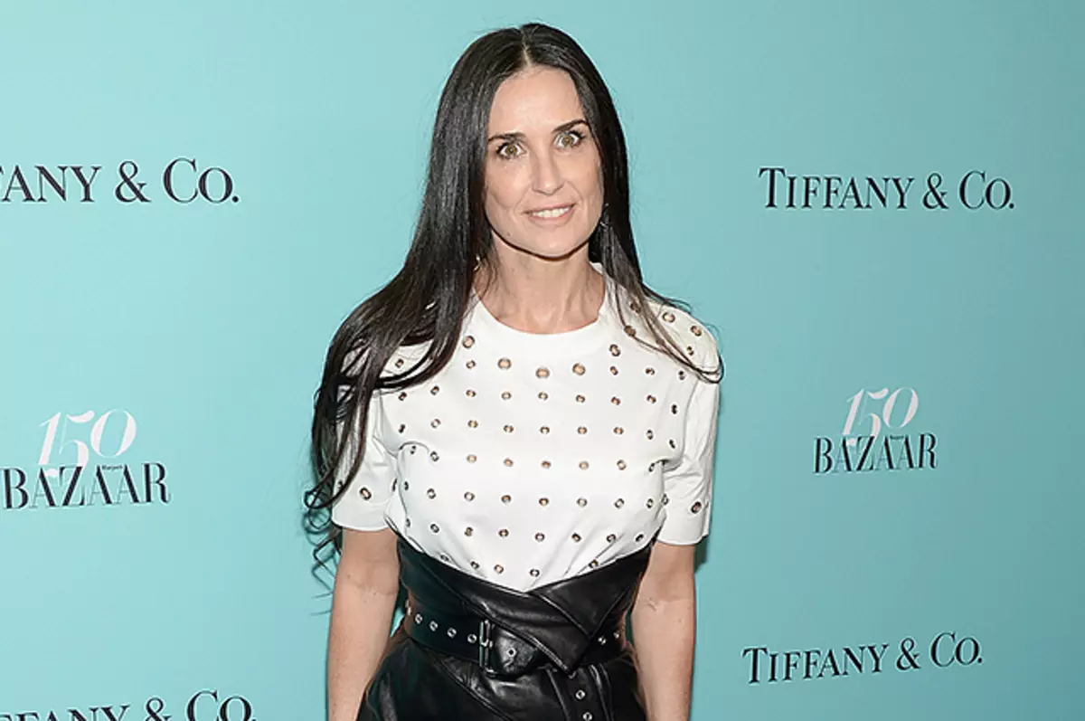 54-year-old Demi Moore became the Harper's Bazaar jubilee party star