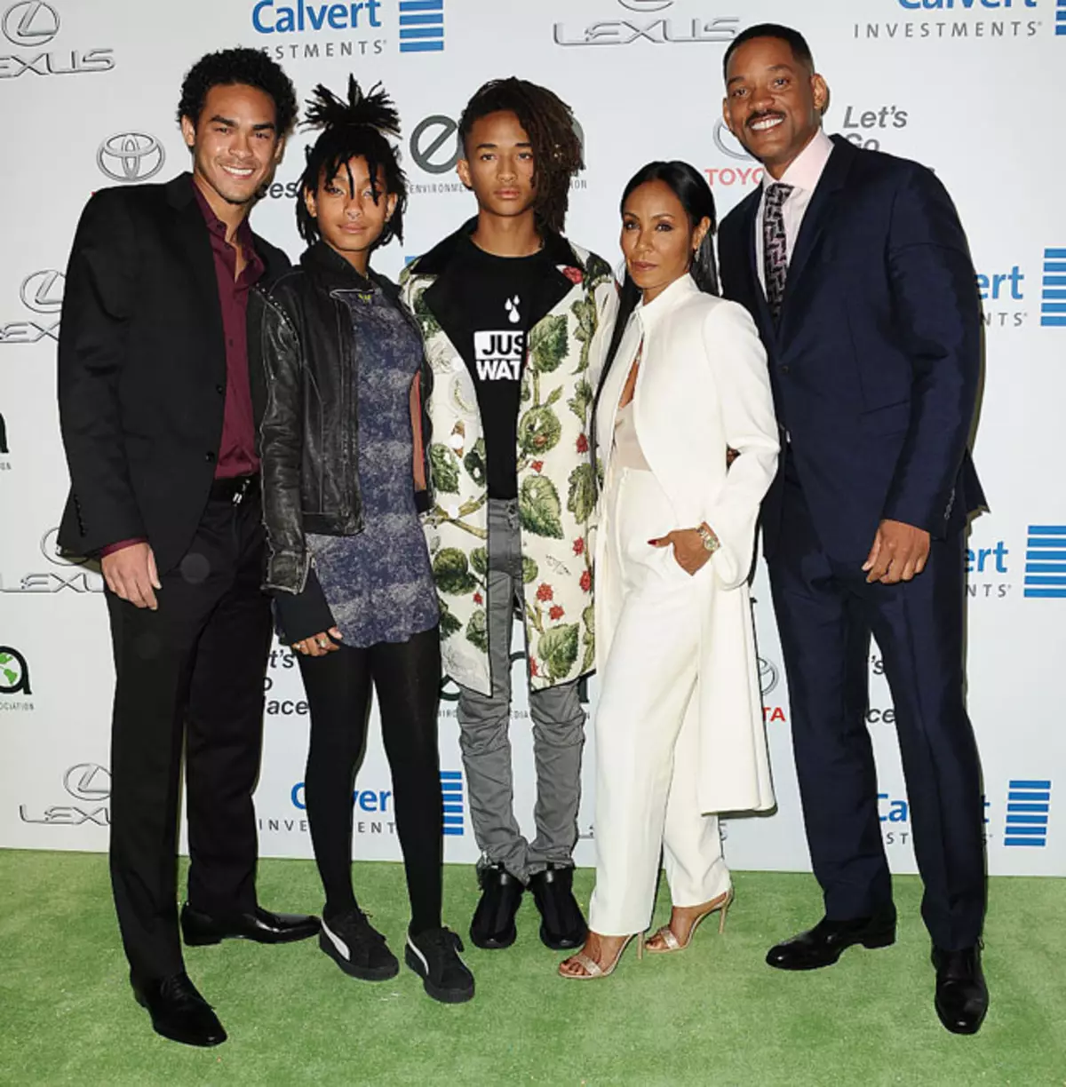 Trey, Willow, Jaden, Jada ary Will Smith