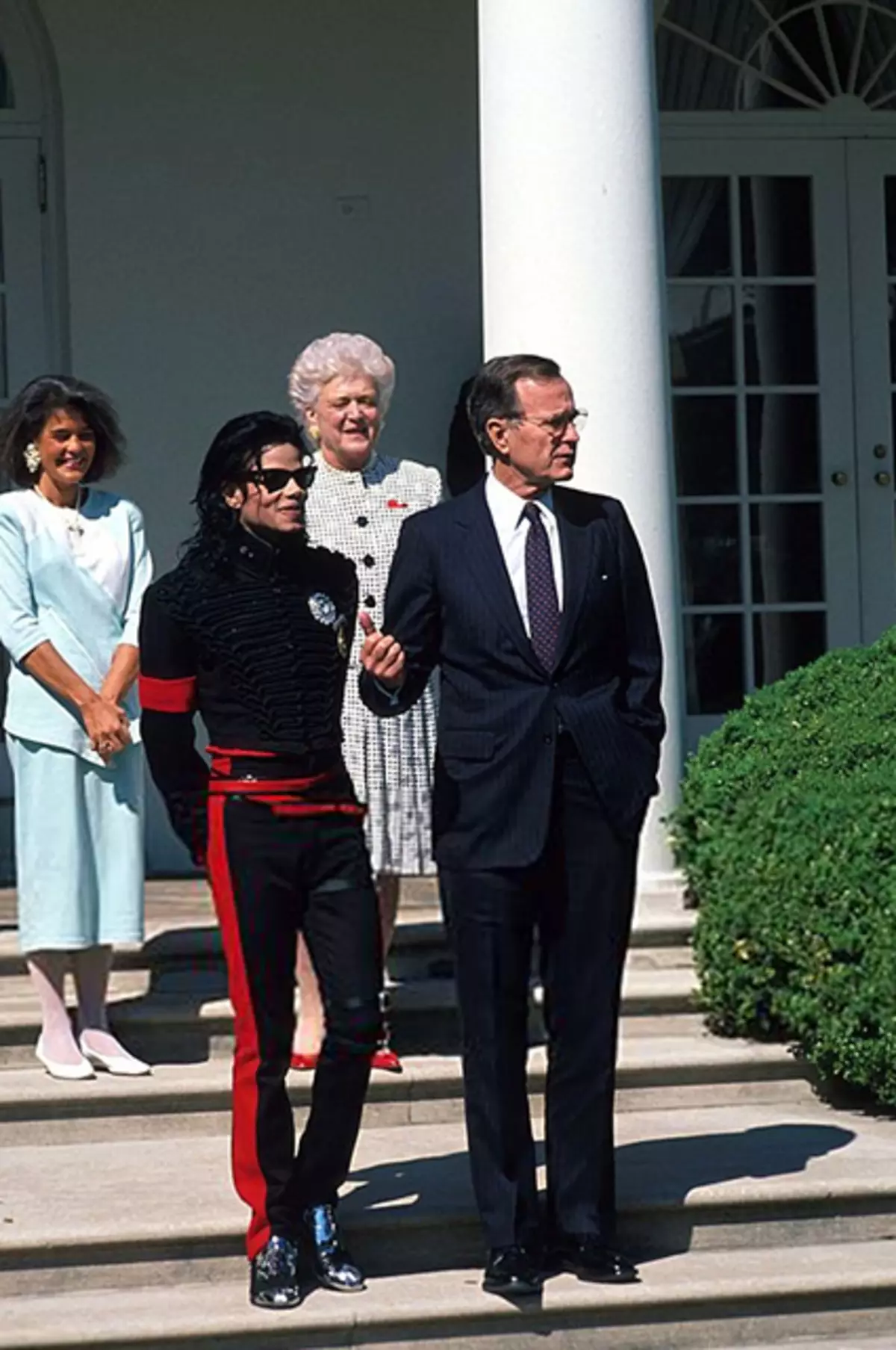 Michael Jackson og George Bush