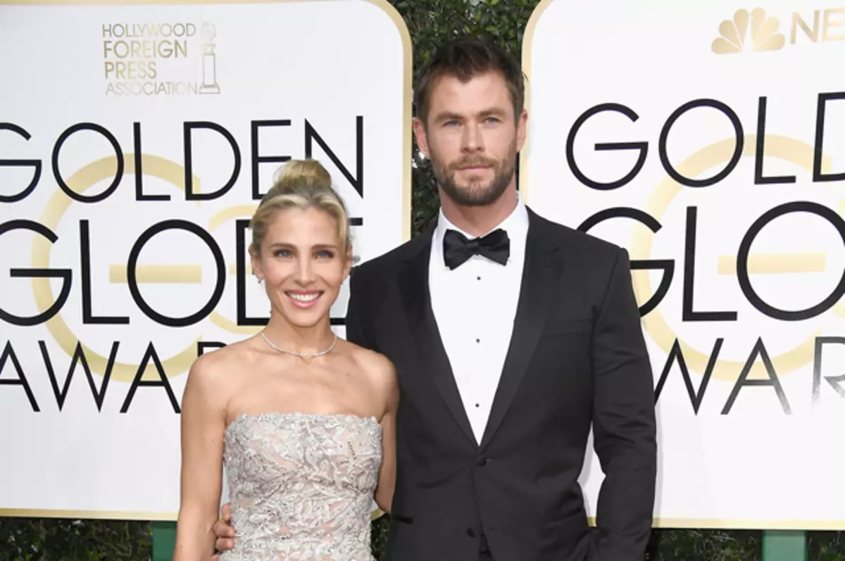 Globe ya Zahabu 2017: Chris Hemsworth na Elsa Pataki kuri tapi itukura