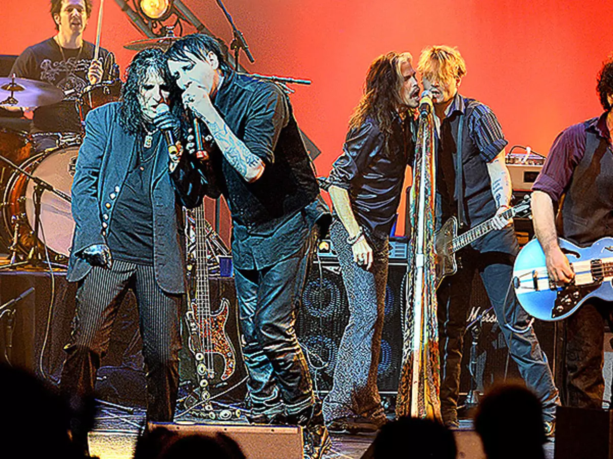 Alice Cooper, Marilyn Manson, Stephen Tyler ja Johnny Depp