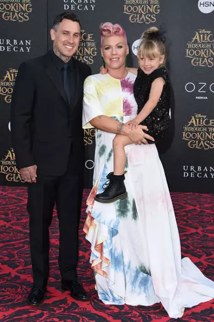 Carey Hart und Rosa mit Tochter Willow