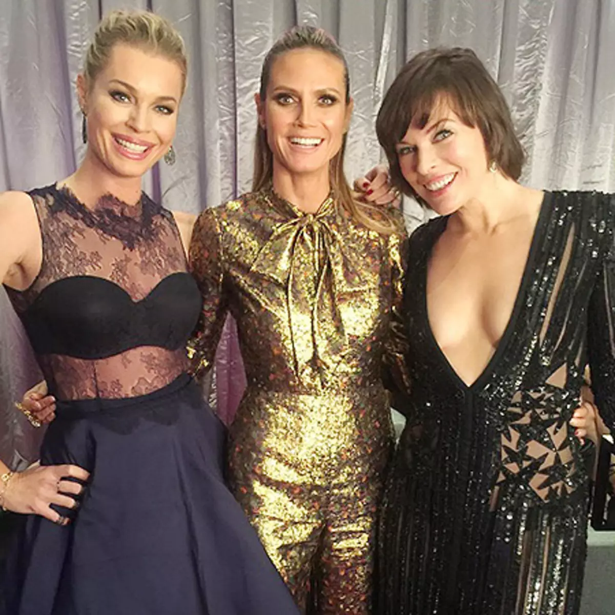 Rebecca Romin, Heidi Klum och Mill Yovovitj