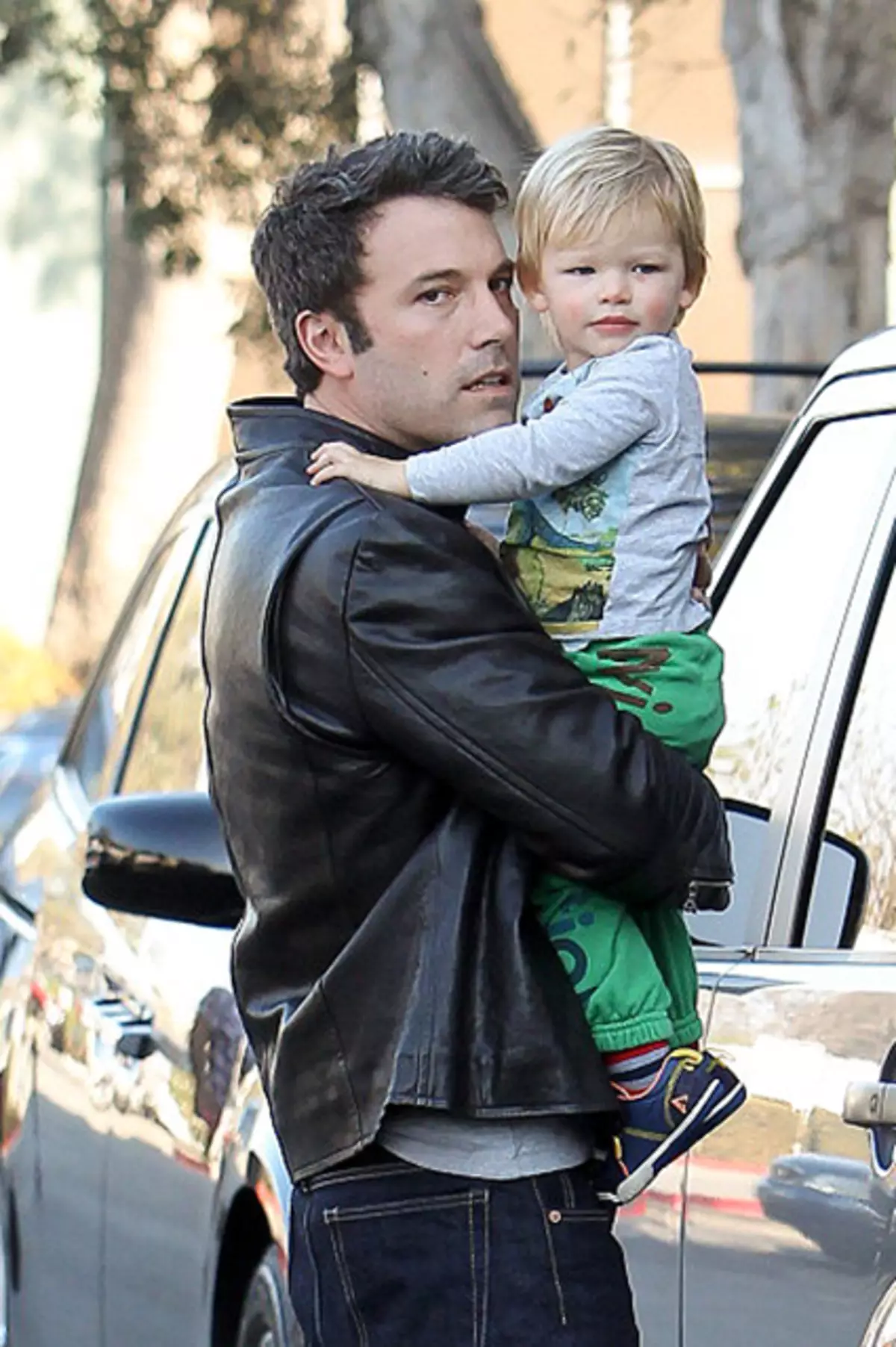 Ben Affleck con figlio Samuel