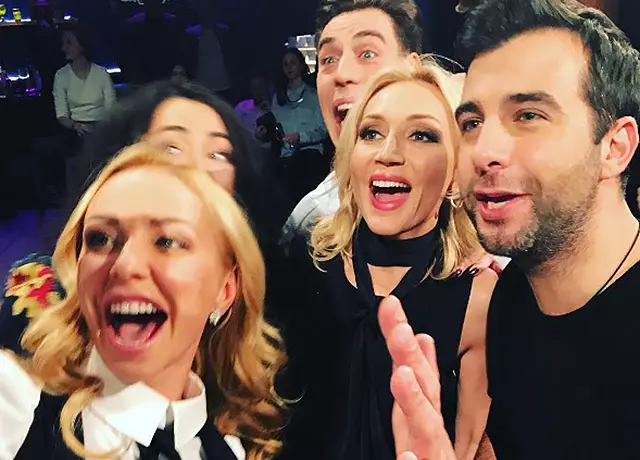 Tatiana Navka, Christina Orbakayte i inni na zestawie noworocznego estru show Ivan Urgant