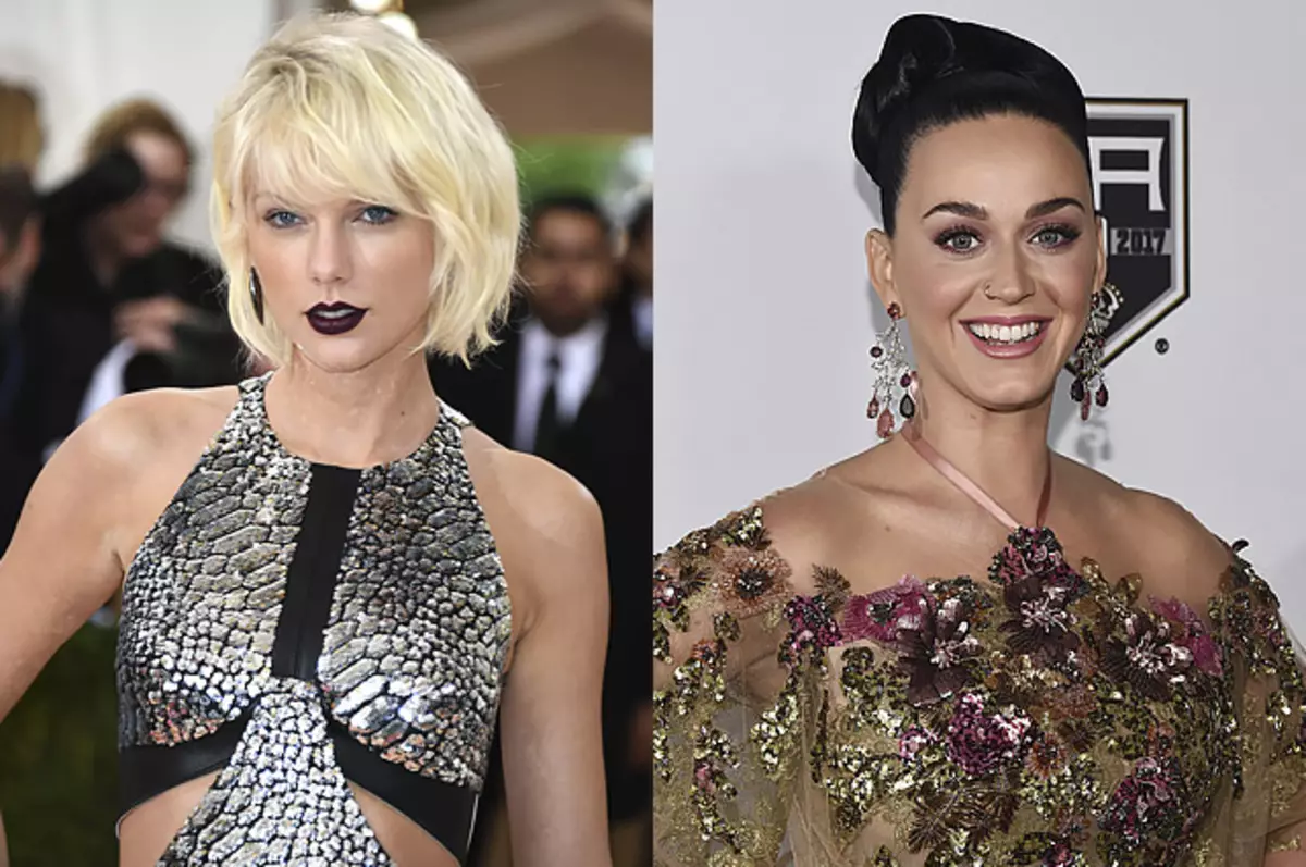 Swang Girlfriends: Taylor Swift en Katy Perry ontmoette op de verjaardag van Drake