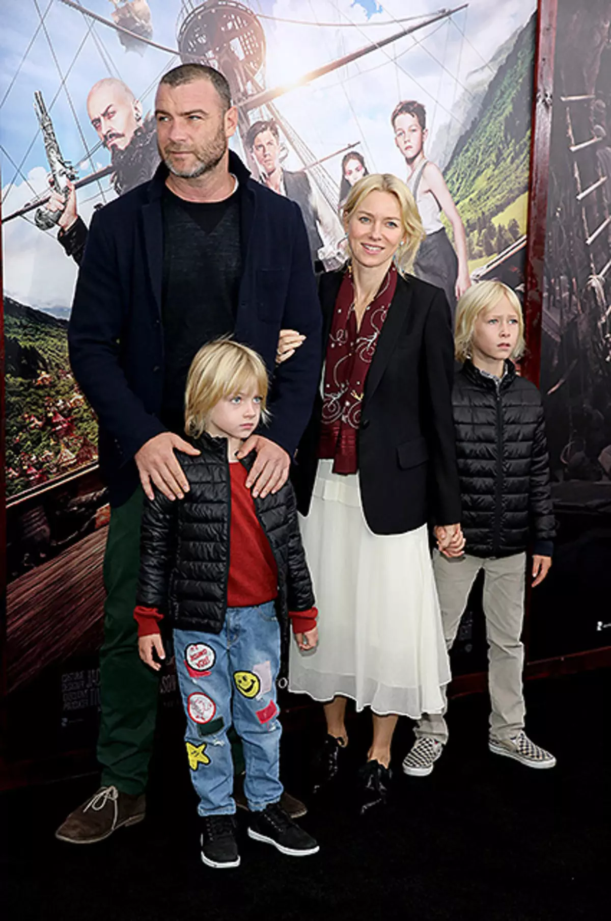 Naomi Watts sy Liv Schreiber miaraka amin'ny zanakalahy