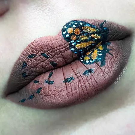 Beauty Trend: tekeningen en tijdelijke tatoeages op lippen