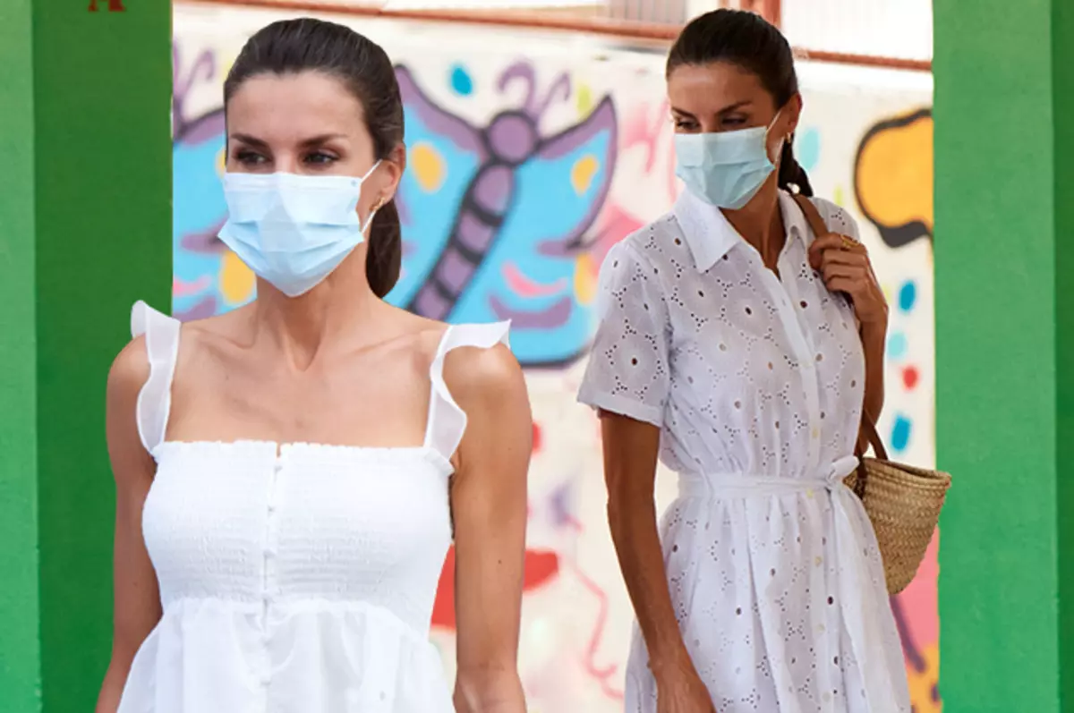 Imagem de Verão Perfeito: Rainha de Leticia e seus vestidos brancos durante a turnê na Espanha