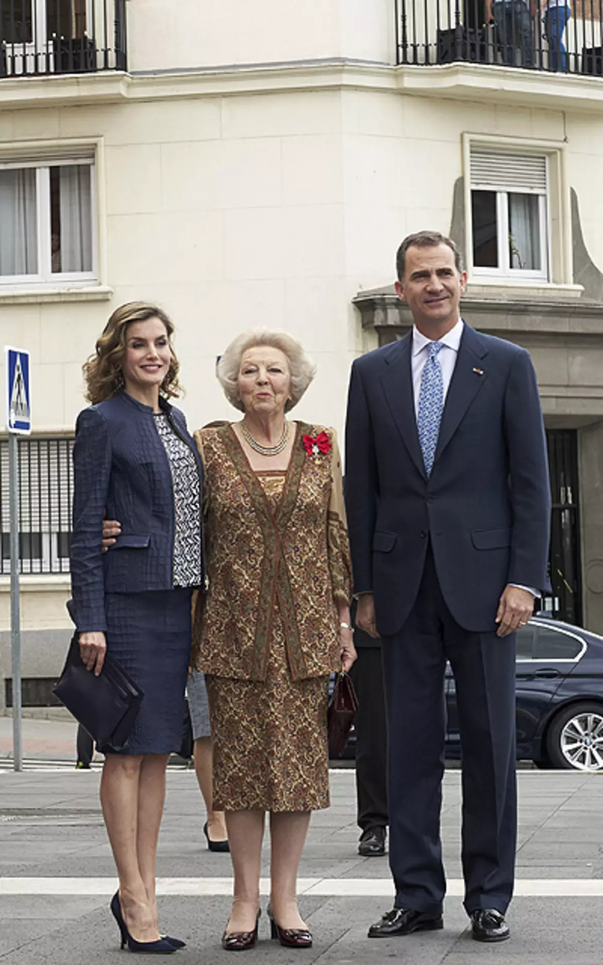 Queen Leticia, Princess Beatrix un King Philip VI