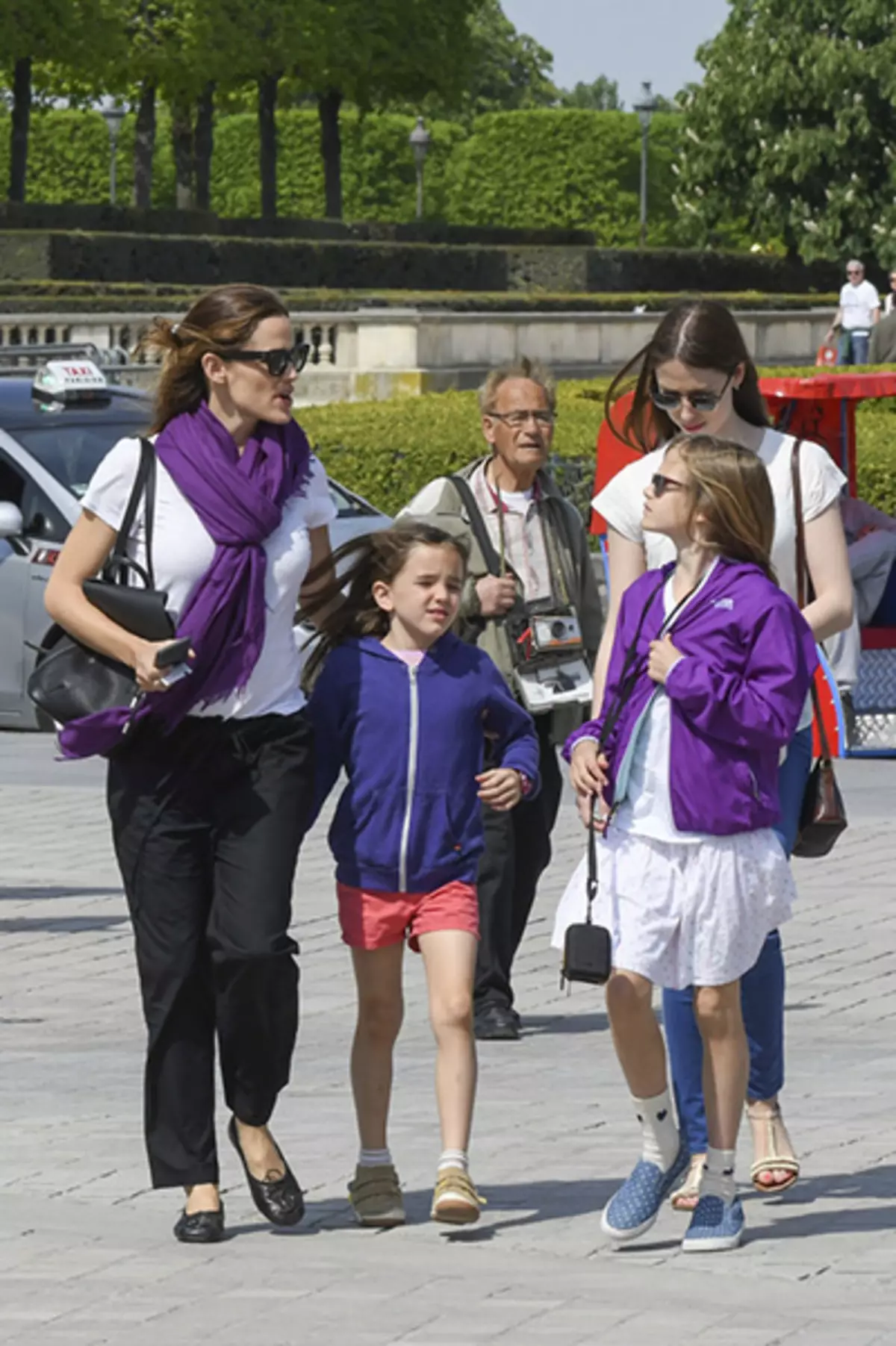 Jennifer Garner กับ Daughters Seraphine และ Vaolet