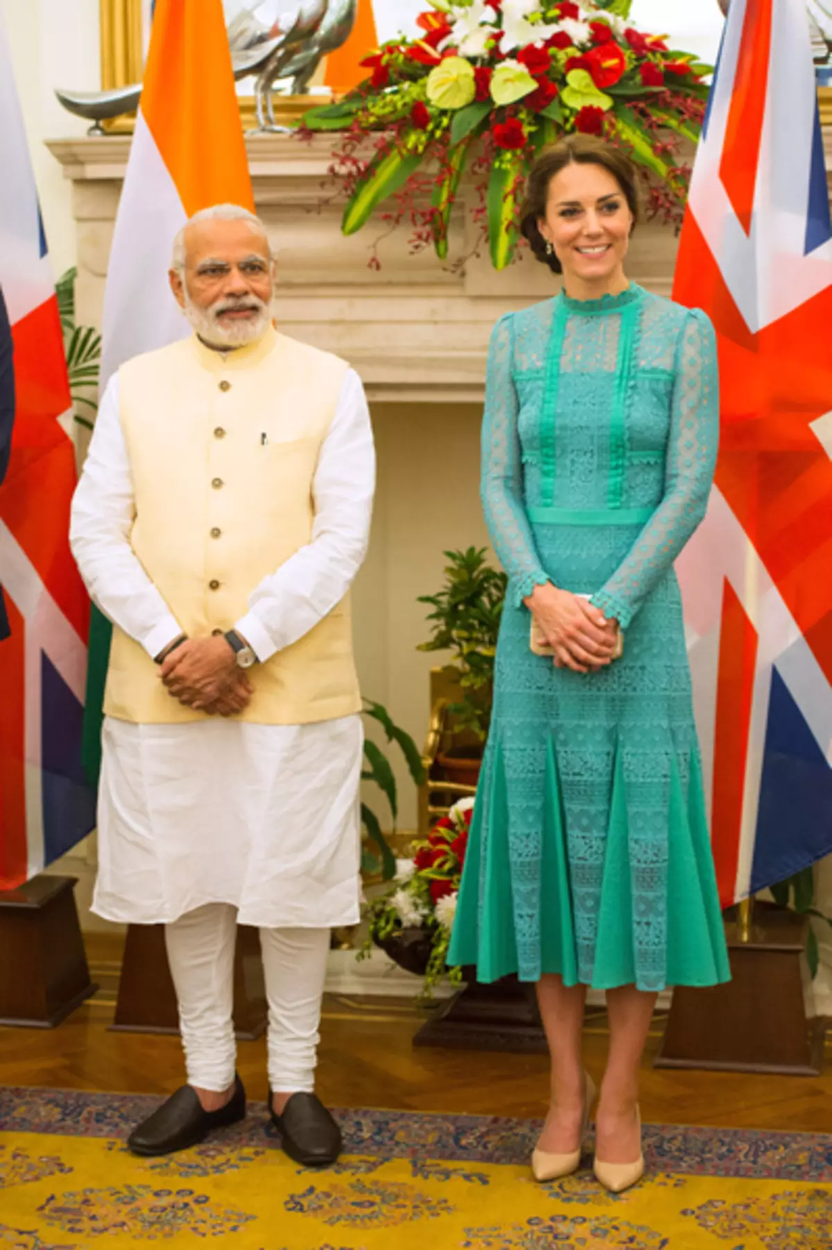 Narendra Modo we Kate Middtton