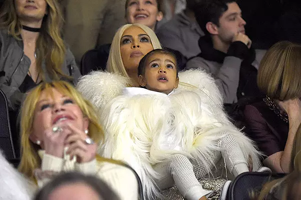 Kim Kardashian mit seiner Tochter Nord