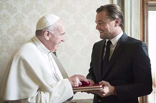 Leonardo Dicaprio o ile a kopana le Morekisi oa Mopapa Vatican