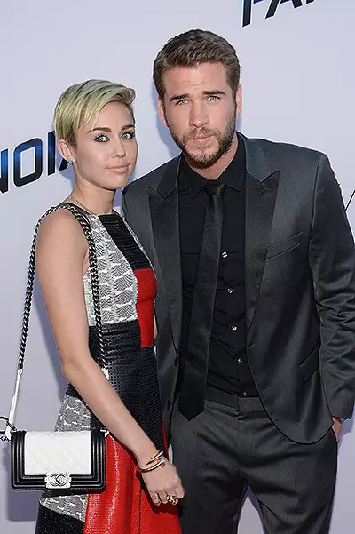 Liam Hemsworth at Miley Cyrus