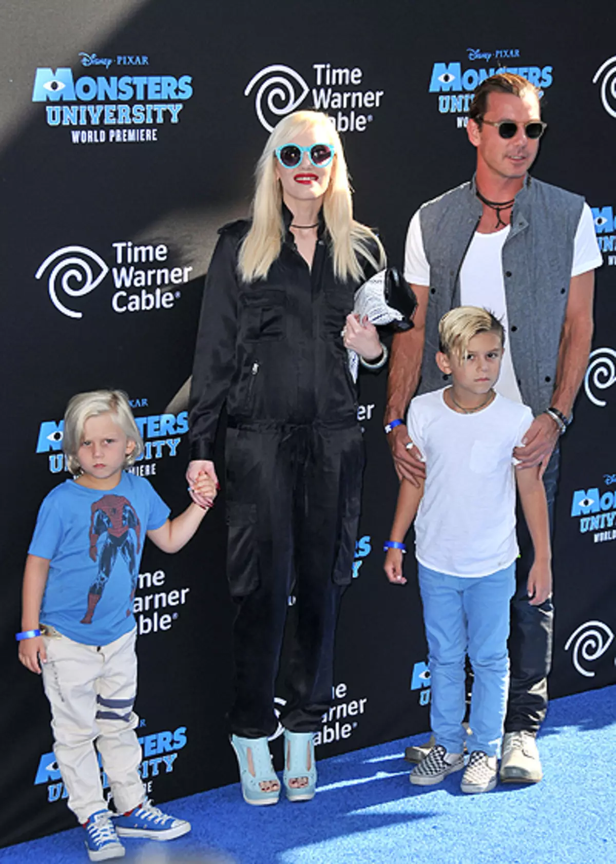 Gwen Stephanie thiab Gavin Rossdale nrog menyuam yaus