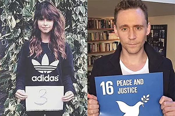 Miroslava Duma, Tom Hiddleston och andra stjärnor i Flashmob för förändring av världen