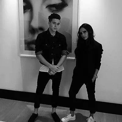 Brooklyn Beckham at Victoria Beckham