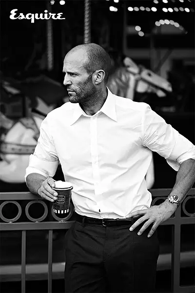 Jason Statham juu ya kurasa za chumba cha esquire safi