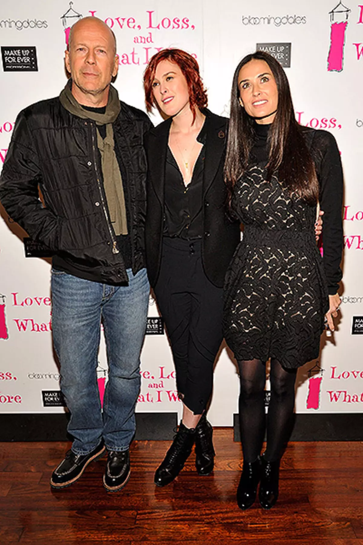 Bruce Willis, Rumer Willis y Demi Moore