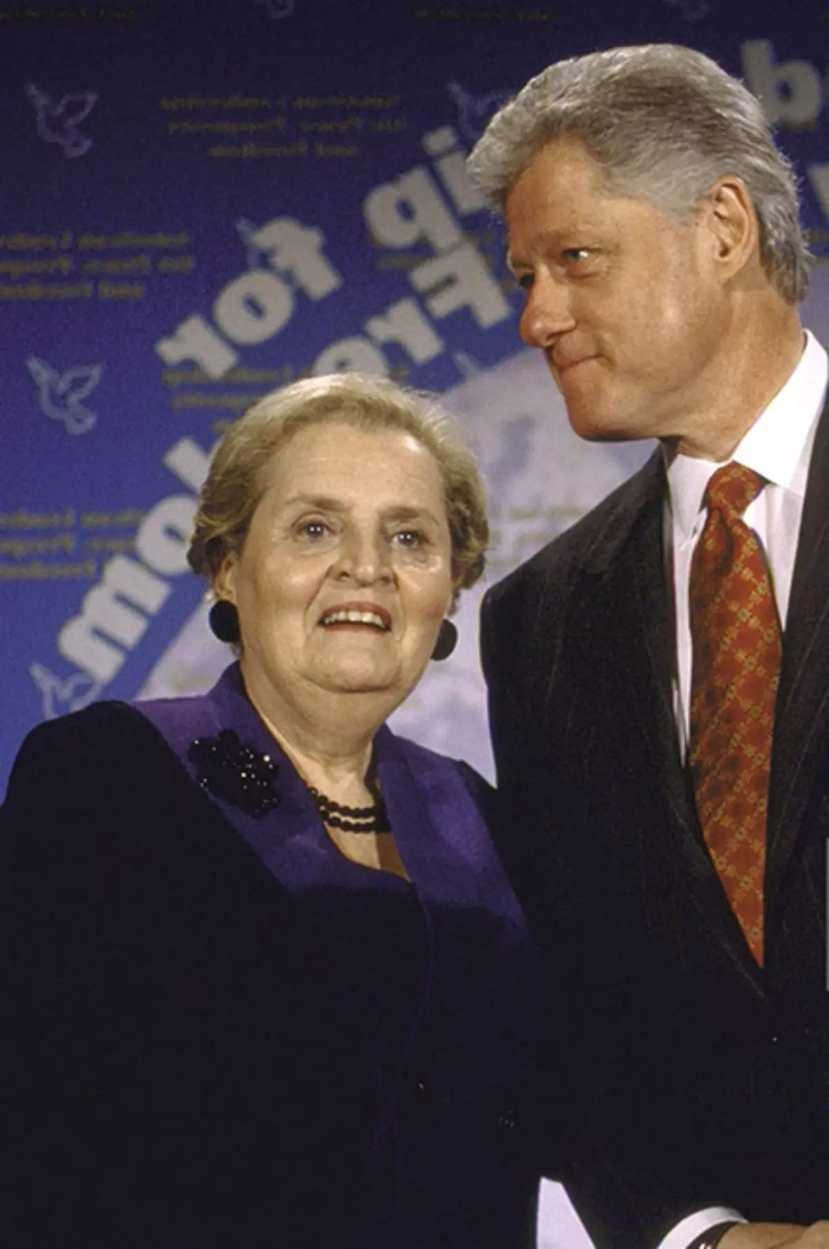 Madeleine Albright ug Bill Clinton