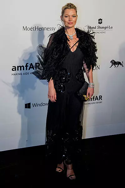 Kate Moss á Amfar Gala kvöldmat í Hong Kong