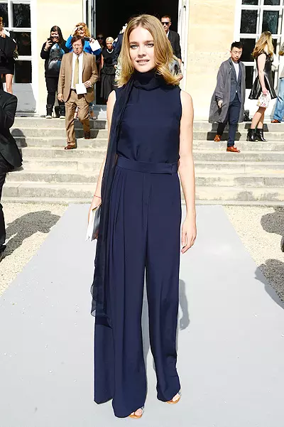 Natalya Vodyanova em setembro de 2013 no show de Christian Dior em Paris