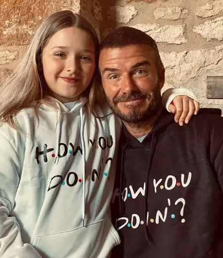 David Beckham avec sa fille