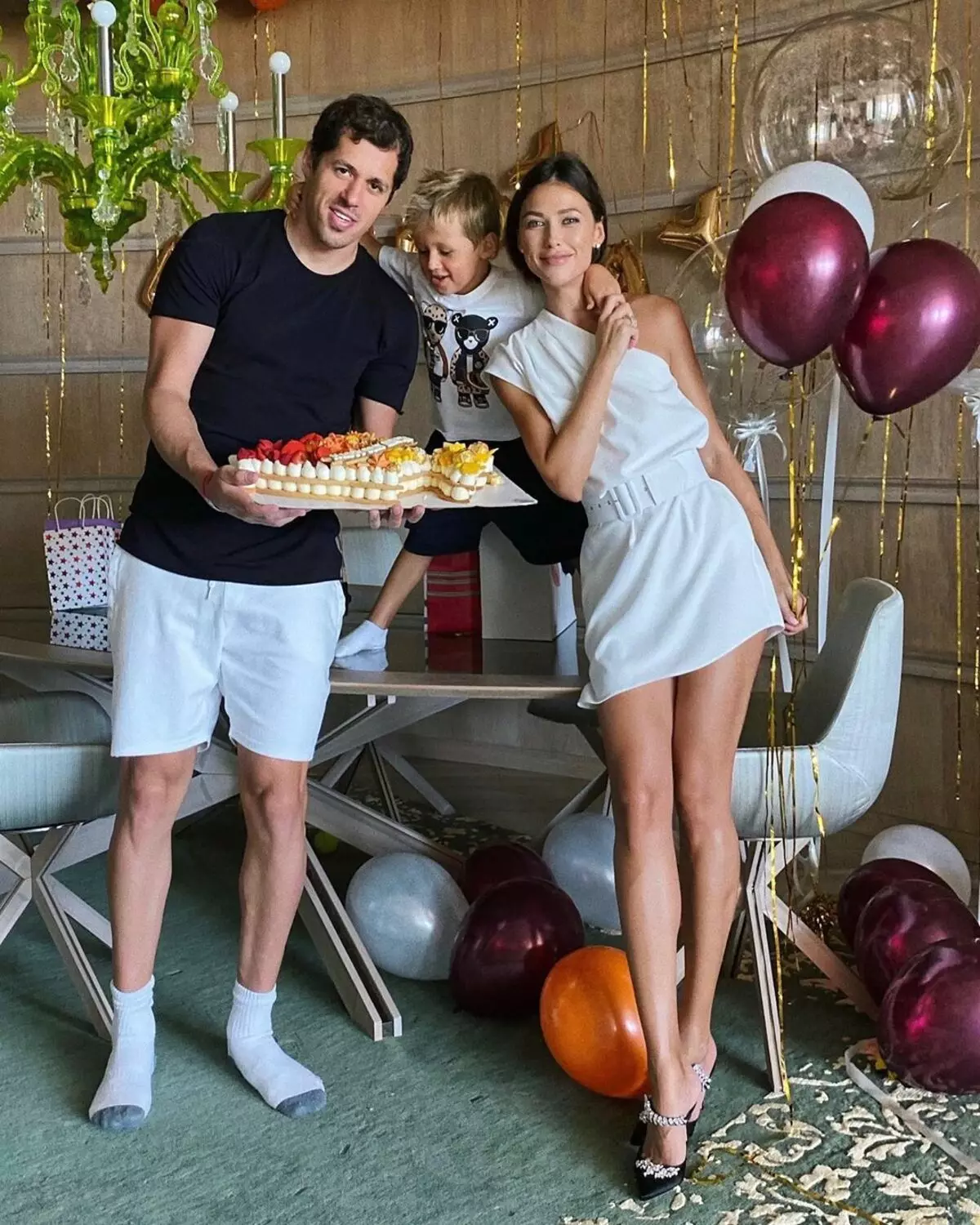 Evgeny Malkin et Anna Casterova et fils