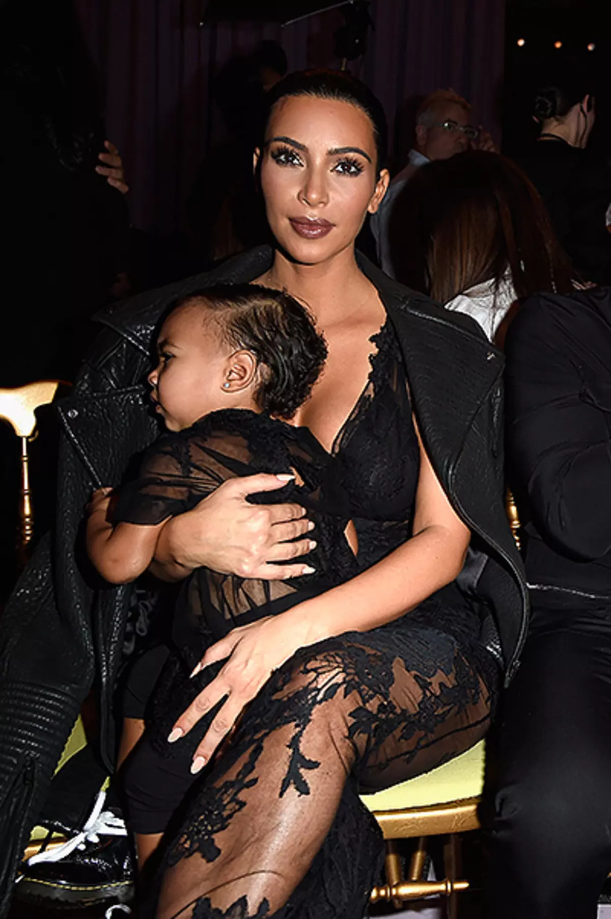 Kim Kardashian coa súa filla North West