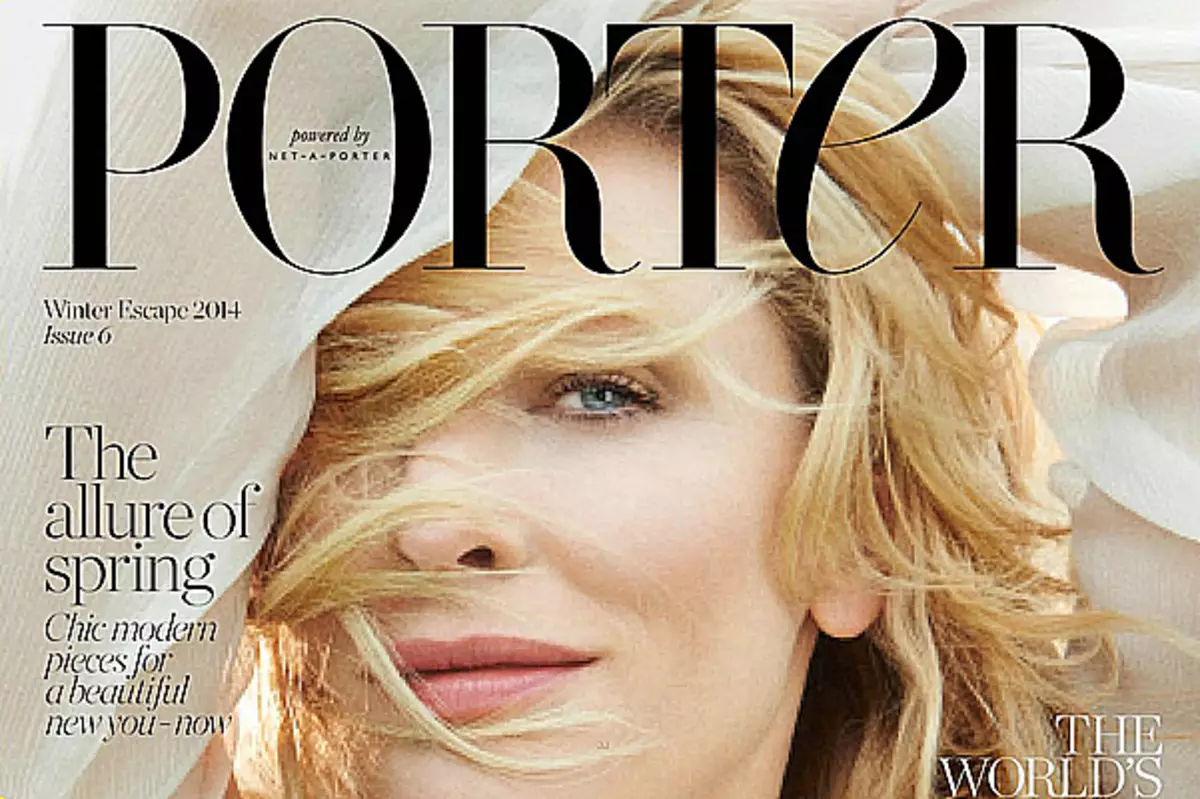 Kate Blanchett on Porter magazine Cover