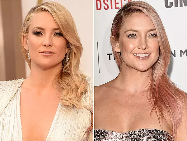 Kate Hudson được sơn lại thành màu hồng để hỗ trợ ung thư phụ nữ